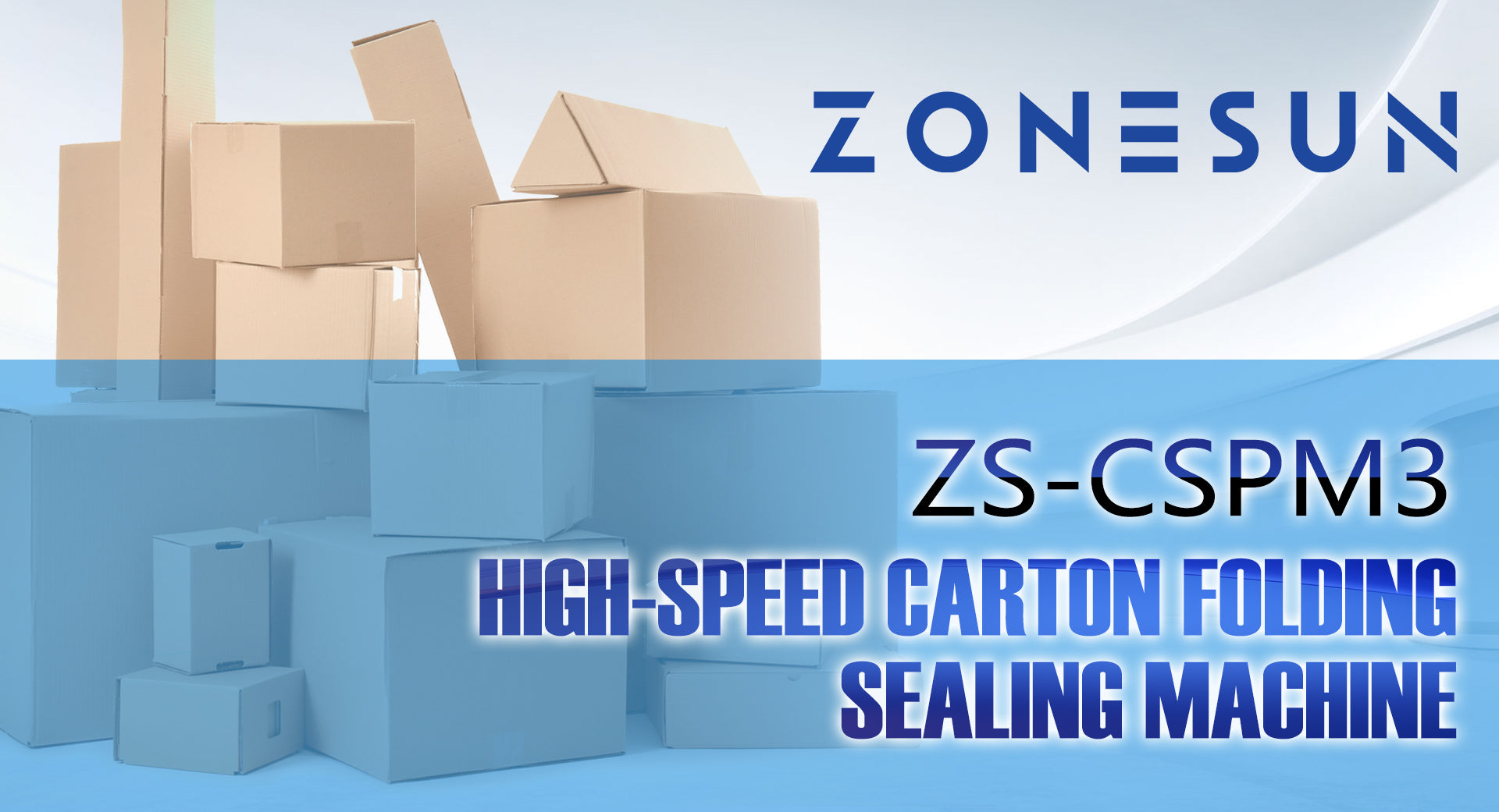 ZONESUN ZS-CSPM3 High-speed Carton Folding Sealing Machine
