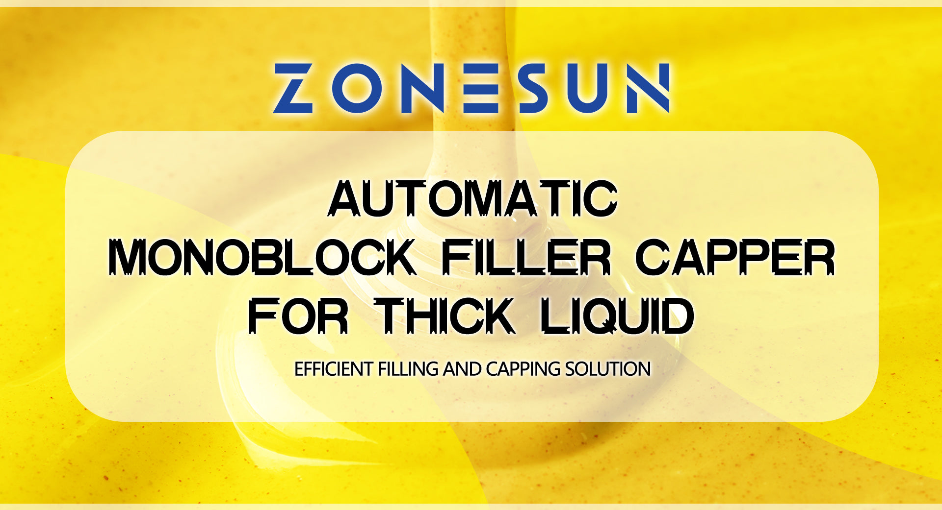 ZONESUN ZS-AFC34 Automatic Monoblock Filler Capper for Thick Liquid: E