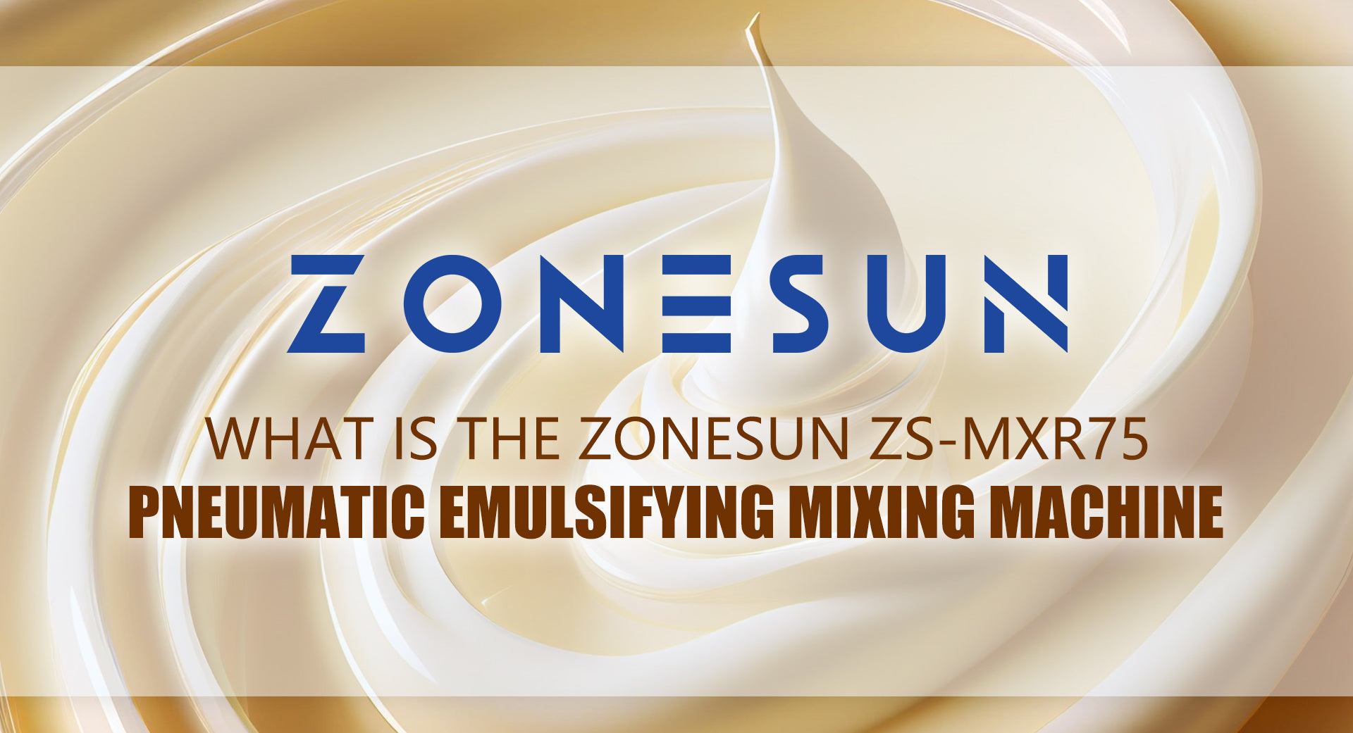 What Is the ZONESUN ZS-MXR75 Pneumatic Emulsifying Mixing Machine?