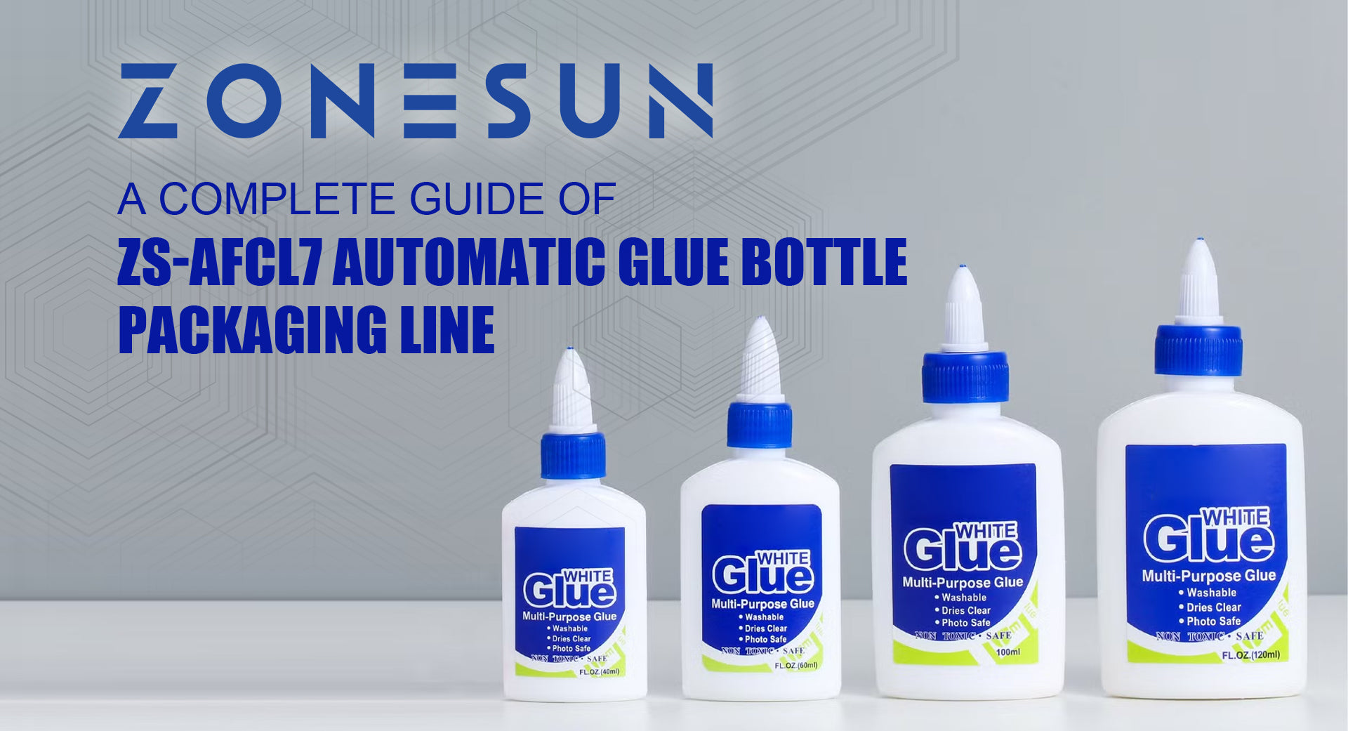A Complete Guide of ZS-AFCL7 Automatic Glue Bottle Packaging Line