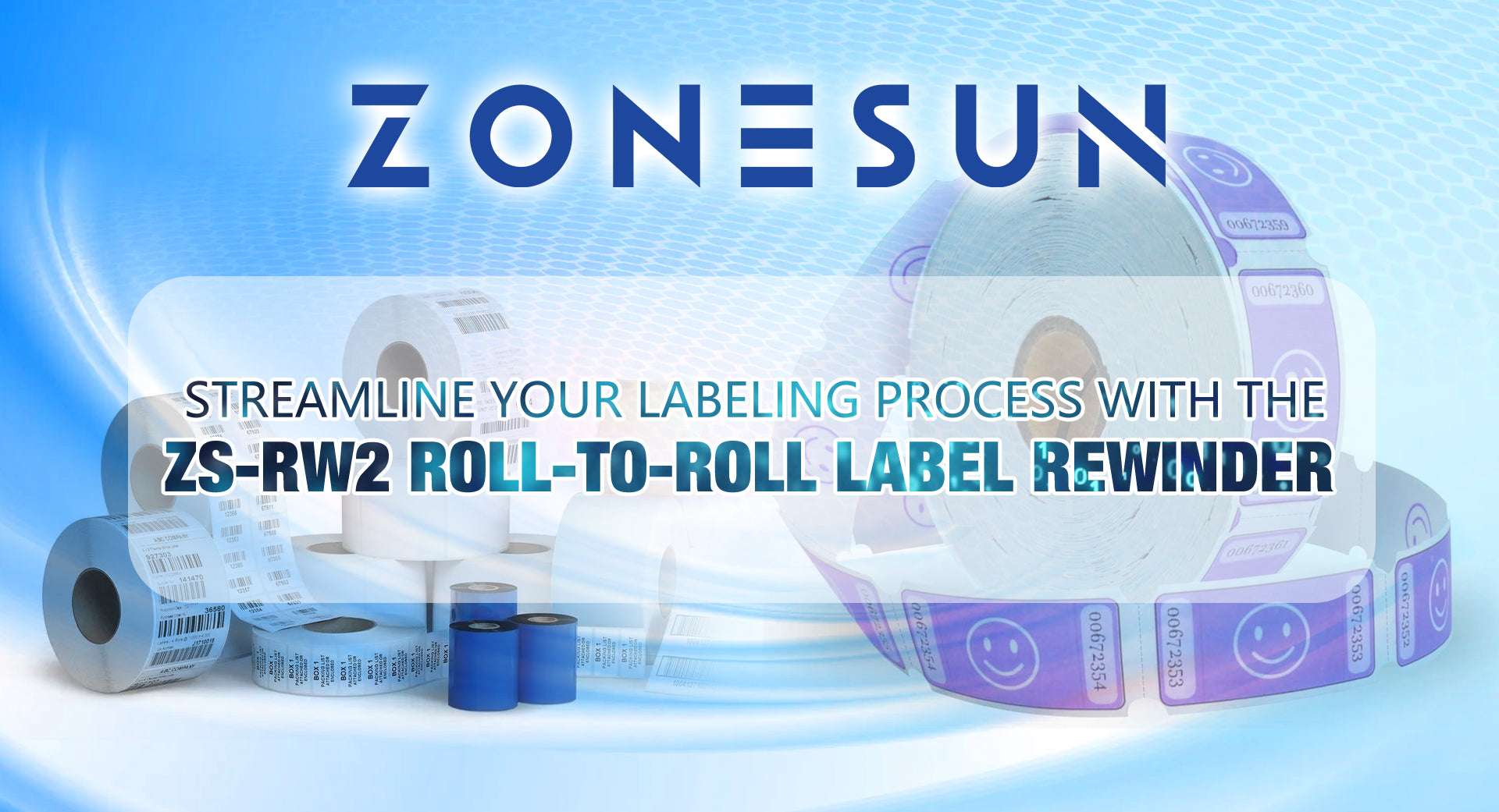 Streamline Your Labeling Process with the ZS-RW2 Roll-to-Roll Label Re
