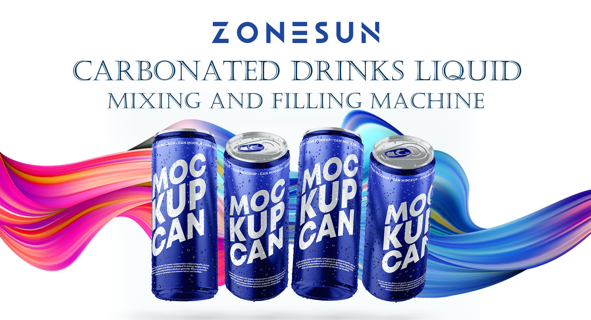 ZONESUN ZS-CF4A SEMI-AUTOMATIC CARBONATED DRINKS LIQUID MIXING AND FIL