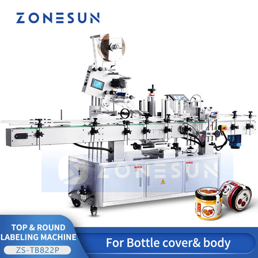 ZONESUN Round Bottle Labeling Machines | Manual, Semi-Auto & Auto