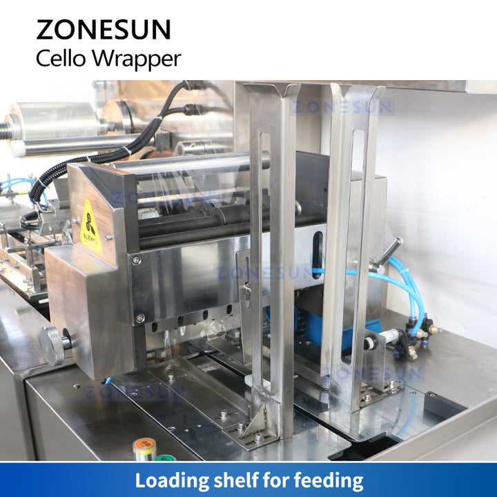 ZONESUN ZS-TD280 Automatic Cellophane Wrapping Machine Flow Pack Machi