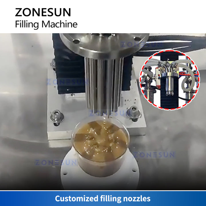 ZONESUN ZS-FM250 Semi-automatic Dual-Color Swirl Paste Piston Pump Fil