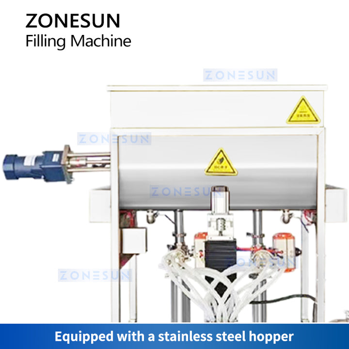 ZONESUN ZS-FM250 Semi-automatic Dual-Color Swirl Paste Piston Pump Fil