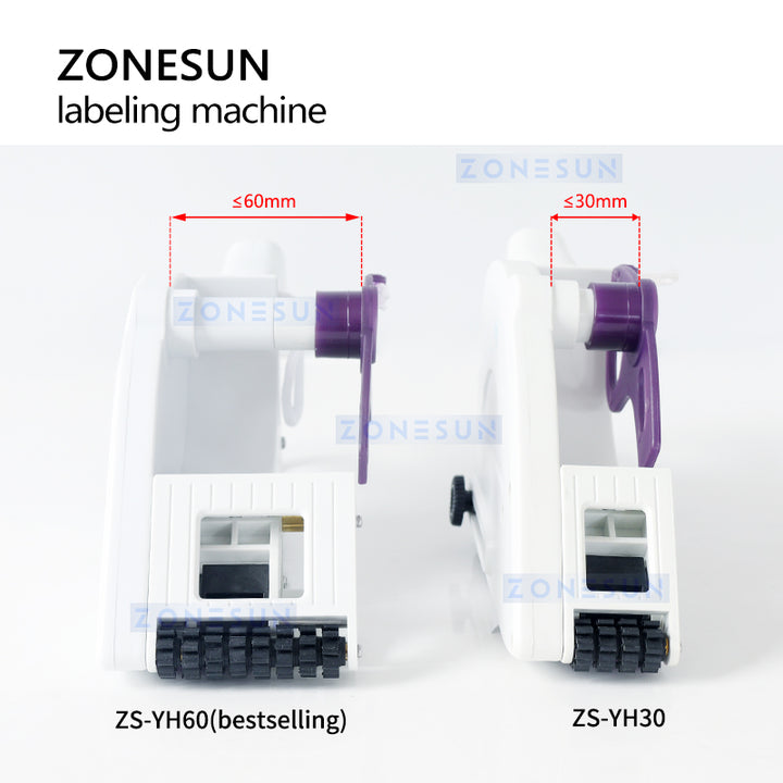 ZONESUN Manual Flat Surface Price Tag Labeling Machine ZS-YH60