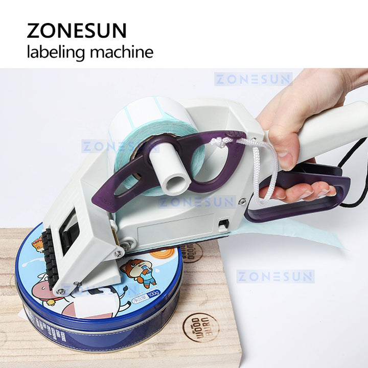 ZONESUN Manual Flat Surface Price Tag Labeling Machine ZS-YH60