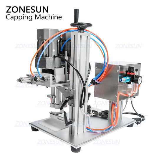 ZONESUN Desktop Capping Machine Pneumatic Semi-Automatic Capper