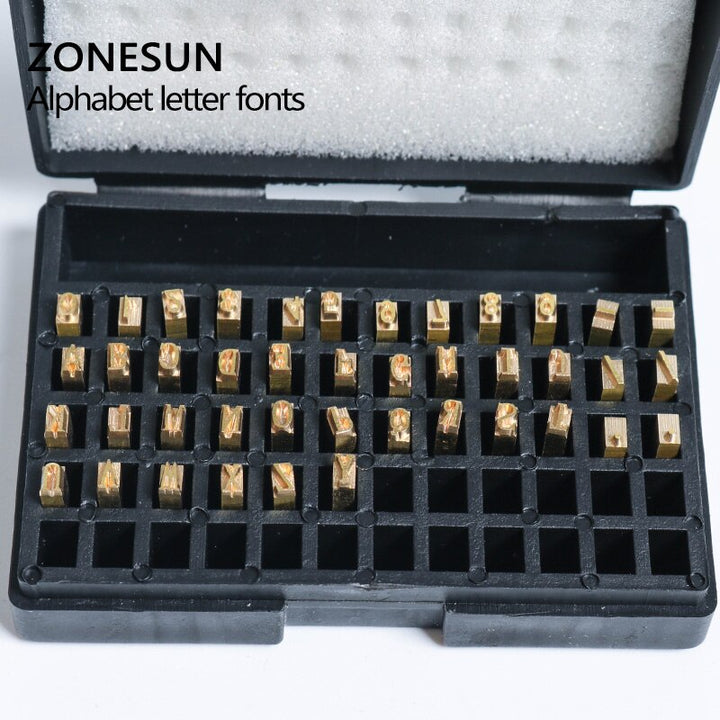 ZONESUN A-Z 0-9 Character Letter Number Hot Letter For Code Ribbon Dat