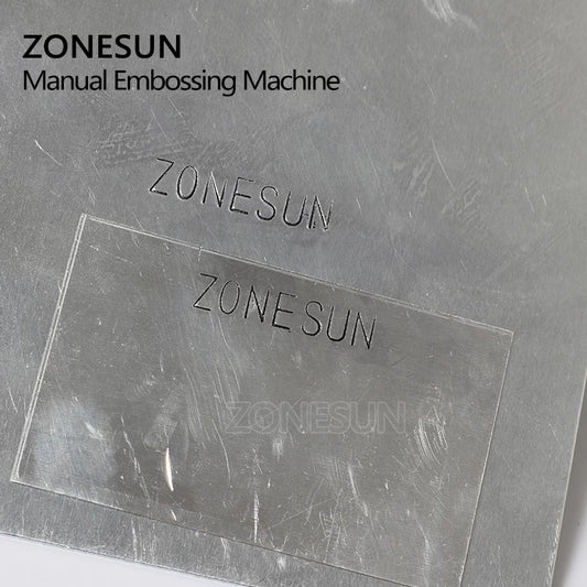 ZONESUN ZS‑ME360 Manual Metal Stamping Embossing Machine for Tags