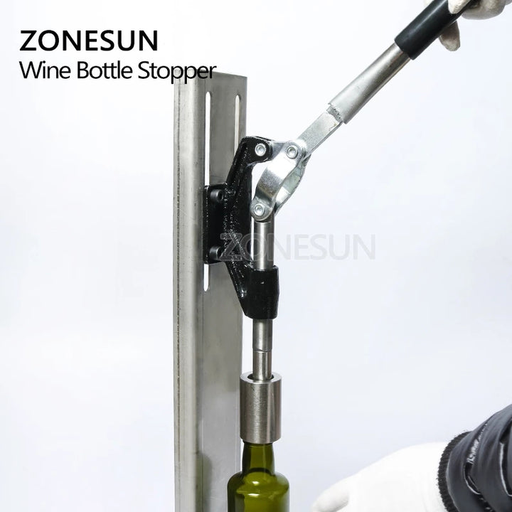 ZONESUN Manual Wine Corking Machine for 375ml/750ml Bottles