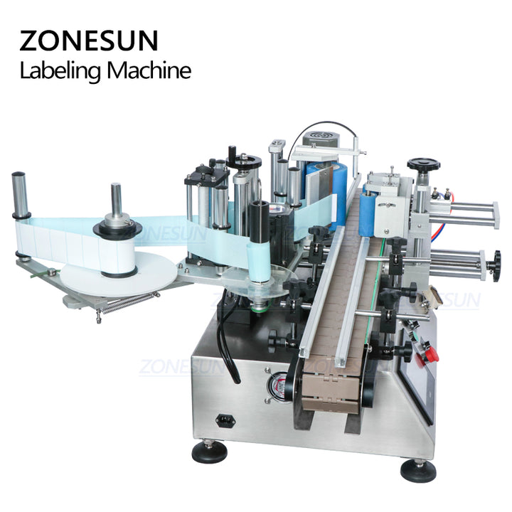 ZONESUN ZS‑TB500 Double Side Round Bottle Labeling Machine with Coder
