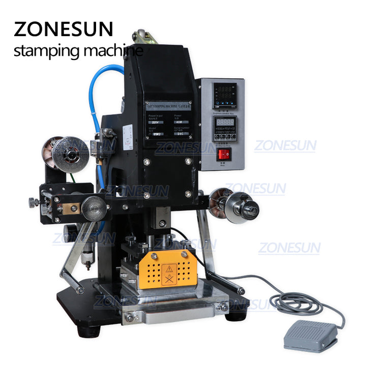 ZONESUN ZY-819K2 Pneumatic Hot Foil Stamping Machine for Leather & Pap